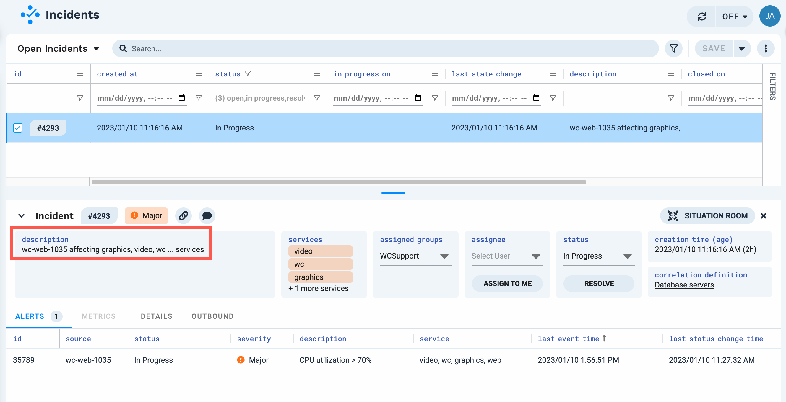 Define a custom correlation definition